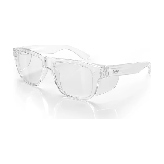 Safe Style FCCXL100 Fusions Clear Frame Clear Safety Glasses – WorkWearPro