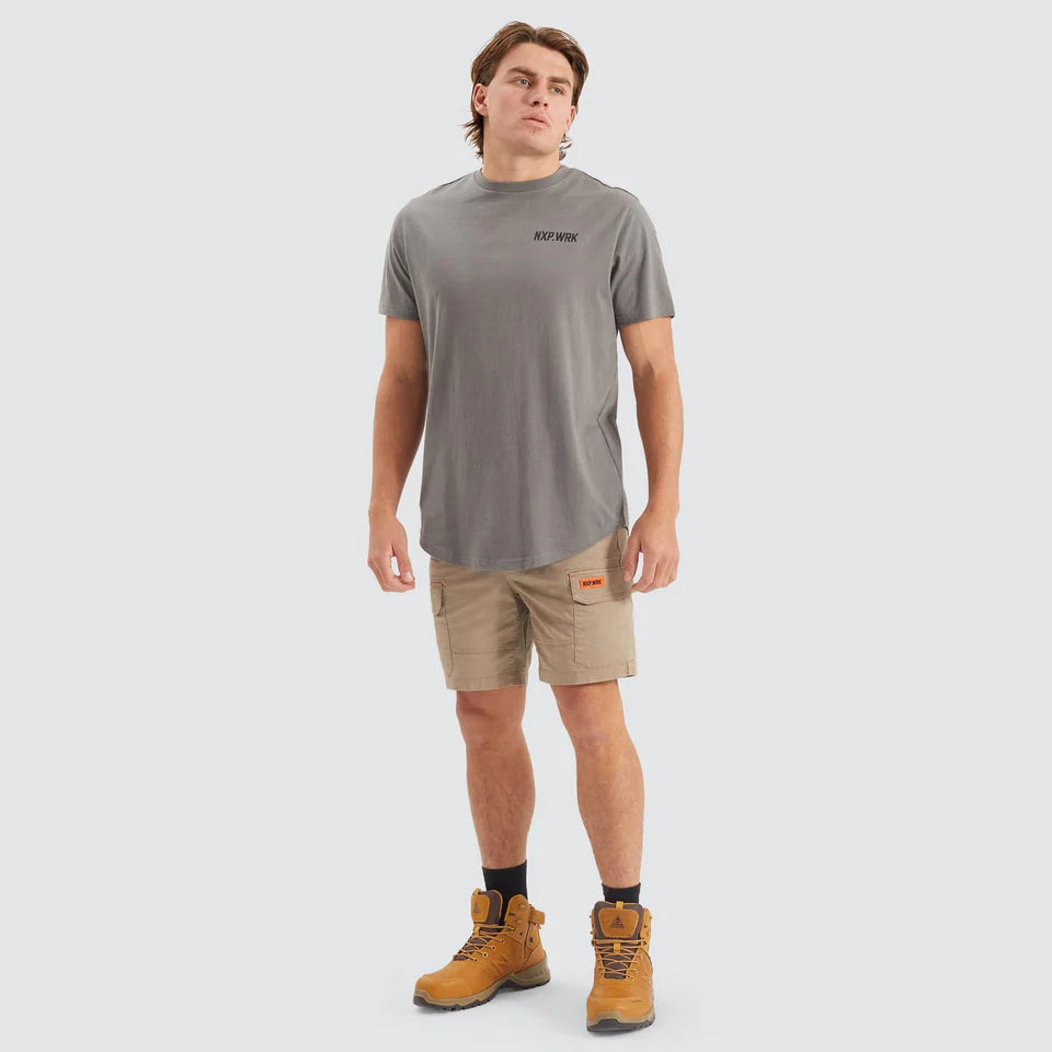 NXP.WRK Blueprint Dual Curved T-Shirt – Charcoal | WorkWearPro