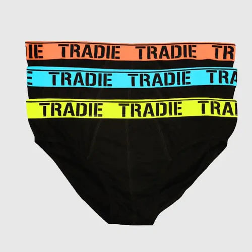 Tradie MJ1958SB3 Men's Big Fella 3PK Brief | Ultimate Comfort & Support ...